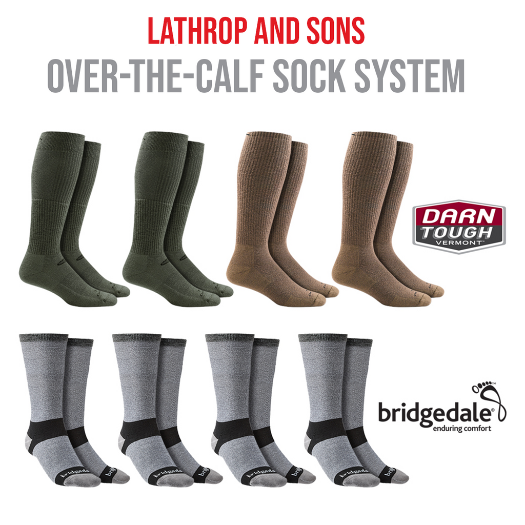 Calf Length Unisex Socks | Over the Calf Sock System| Lathrop And Sons